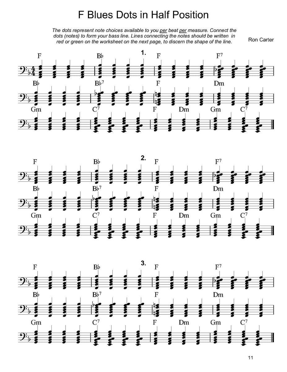 Blueprint for the Working Jazz Bassist – Ron Carter Books